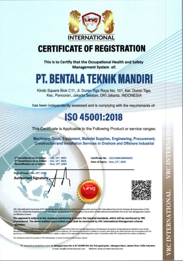 About Us – PT Bentala Teknik Mandiri